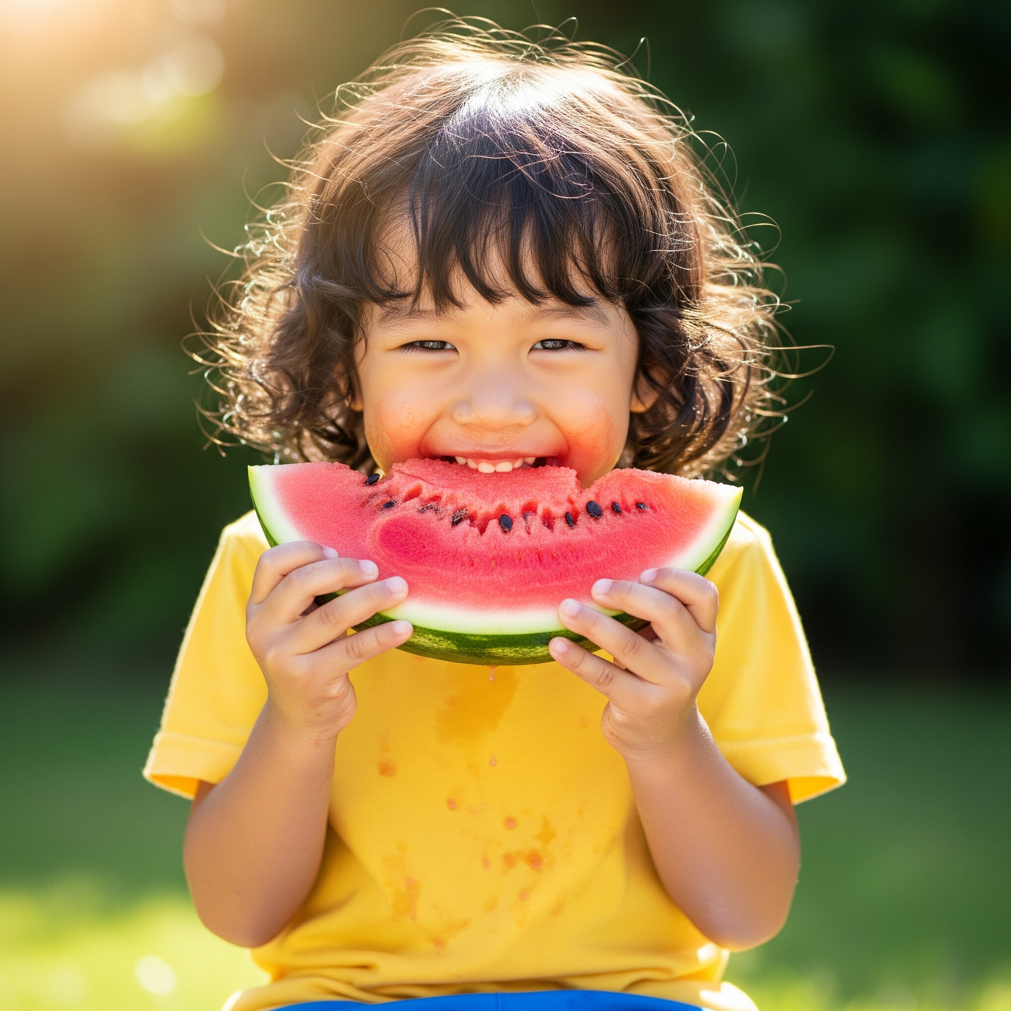 スイカを食べるとお腹がゆるくなる！？痛くなる！？のお話 | 小児科・皮膚科 | 平井みらいこどもクリニック | 土曜診療
